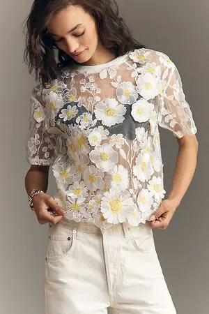 Flower Applique Tops