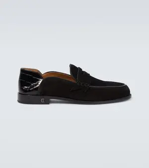 CHRISTIAN LOUBOUTIN Penny No Back Loafers - Black