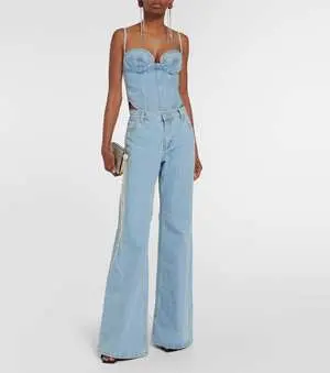 Magda Butrym High-rise Flared Jeans - Blue