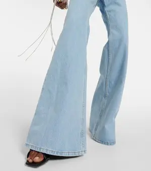 Magda Butrym High-rise Flared Jeans - Blue