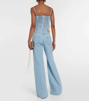 Magda Butrym High-rise Flared Jeans - Blue