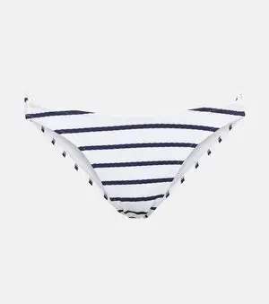Melissa Odabash Paris Striped Bikini Bottom - White