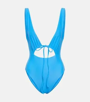 Jade Swim Cava Cutout One-piece Swimsuit - Blue