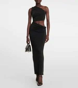 Jade Swim Yana One-shoulder Maxi Dress - Black