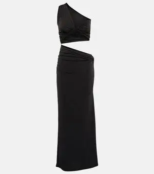 Jade Swim Yana One-shoulder Maxi Dress - Black