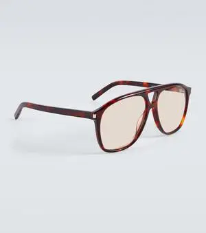 Saint Laurent Sl 596 Dune Aviator Sunglasses - Brown