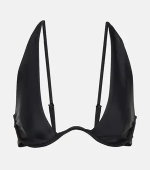 Jade Swim Paloma Bikini Top - Black