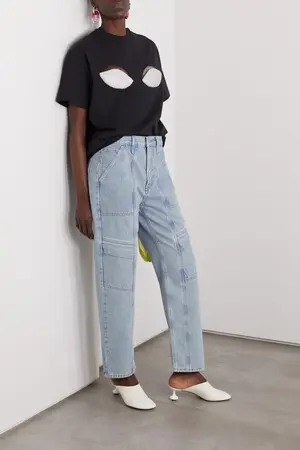 AGOLDE Net Sustain Cooper Cargo Mid-rise Straight-leg Organic Jeans