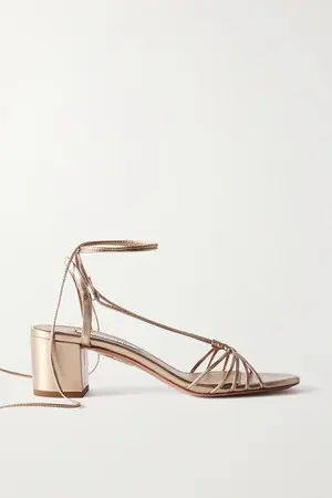AQUAZZURA Whisper 50 Leather Sandals