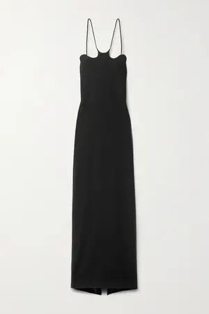 MONOT Crepe Gown - Black