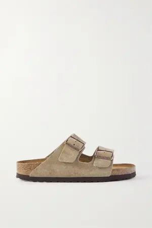 BIRKENSTOCK Arizona Suede Sandals - Brown