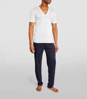 Zimmerli Cotton V-neck T-shirt