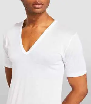 Zimmerli Cotton V-neck T-shirt