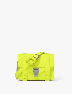 Proenza Schouler Carved Python Ps1 Mini Crossbody Bag