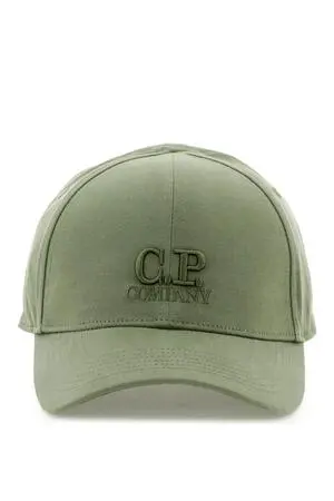 C.P. COMPANY CP COMPANY EMBROIDERED LOGO BASEBALL CAP - Green