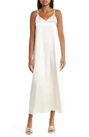 Vince Camuto Satin Maxi Dress