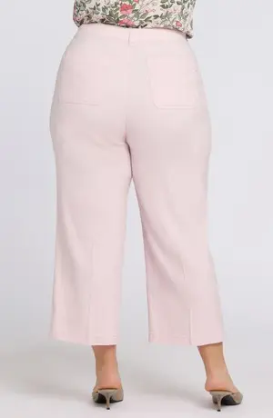 NYDJ Utility Wide Leg Capri Pants - Light Lilac