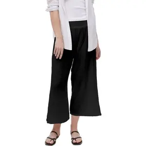 Michael Stars Medina Smocked Waist Wide Leg Pants - Black