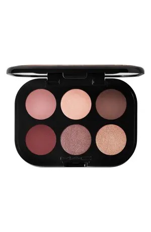 MAC COSMETICS Connect In Color 6-pan Eyeshadow Palette Embedded In Burgun