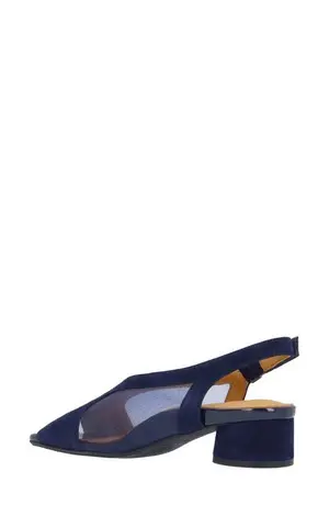 L'AMOUR DES PIEDS Estefana Slingback Sandal - Dark Blue