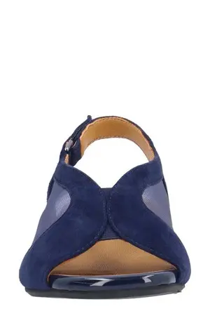 L'AMOUR DES PIEDS Estefana Slingback Sandal - Dark Blue