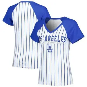 CONCEPTS SPORT Los Angeles Dodgers Reel Pinstripe Top