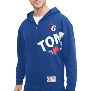 Tommy Hilfiger Philadelphia 76ers Bernard Half-zip Hoodie - Royal