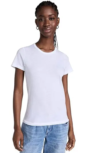 Jenni Kayne Cotton Slim Tee - White