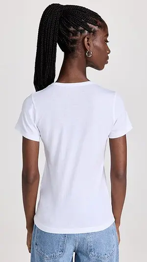 Jenni Kayne Cotton Slim Tee - White