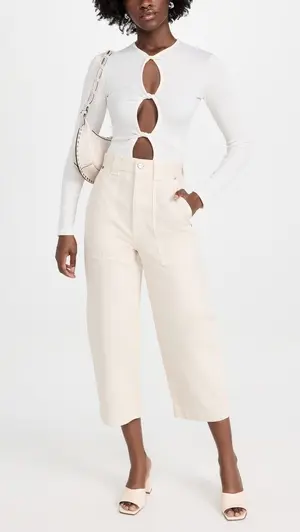 Khaite Hewey Cropped Jeans