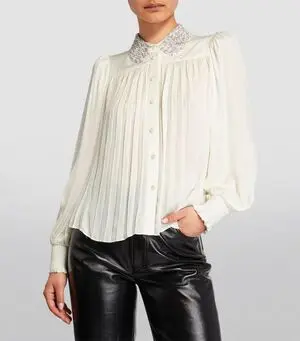 Alice + Olivia Embellished Calida Shirt