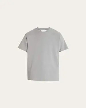FRAME Duo Fold Short Sleeve Tee - Heather Grey