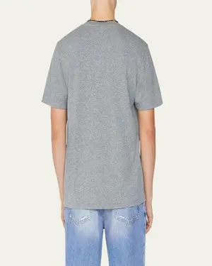 FRAME Duo Fold Short Sleeve Tee - Heather Grey