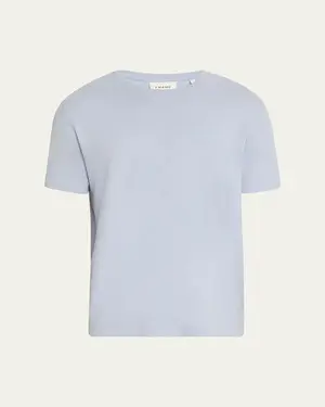 FRAME Duo Fold Short Sleeve Tee Soft Blue