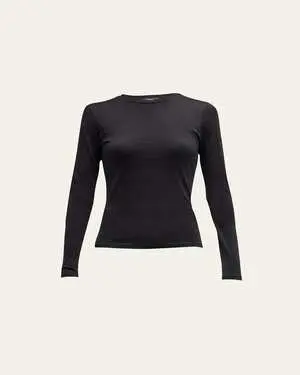 Theory Tiny Tee Long-sleeve T-shirt - Black