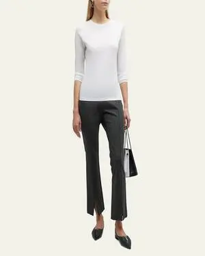 Theory Tiny Tee Long-sleeve T-shirt - White
