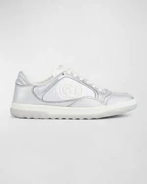 Gucci Mac80 Metallic Leather Low-top Sneakers - Multi Wht