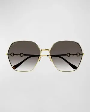 Gucci Metal Butterfly Sunglasses - Gold