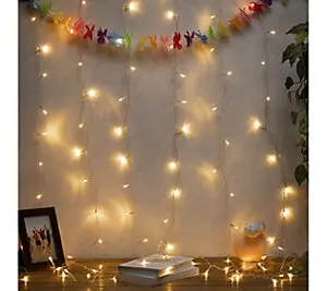GERSON INTERNATIONAL Firecracker Fairy Curtain Lights With 108 Light Gerson Co - One-color