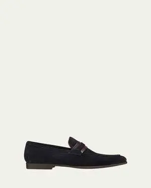 Magnanni Daniel Suede Penny Loafers