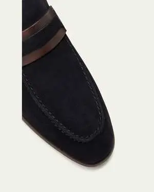 Magnanni Daniel Suede Penny Loafers