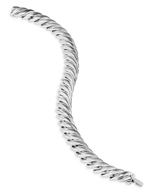 David Yurman Sculptured Cable Bangle Bracelet - Silver