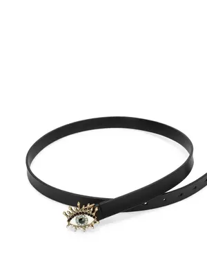 Kurt Geiger Reversible Evil Eye Belt - Noir