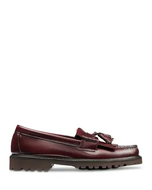 G.H.BASS G. H. Bass Layton Lug Weejun Tassel Loafers - Wine