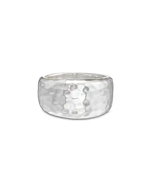 CAPUCINE DE WULF Cleopatra Hammered Band - Silver