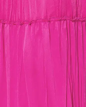Aqua Pleated Cutout A-Line Dress In Pink - 80% Off | Editorialist