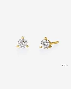 Ring Concierge Diamond Stud Earrings - 14k Yellow Gold