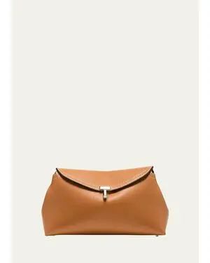 TOTEME Toteme T-Lock Top Handle Bag In Pebble Grain Leather