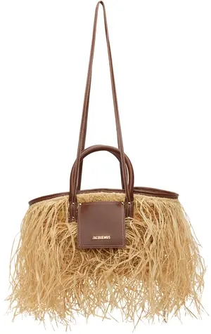 Jacquemus Jacquemus Beige & Brown Le Raphia 'Le Panier Soli Raphia' Bag - 850 Brown