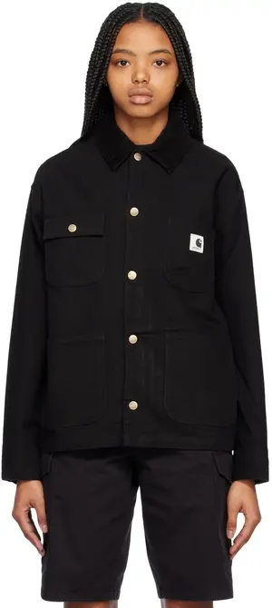 Carhartt Work In Progress Carhartt Work In Progress Black OG Michigan Jacket 0e02 Black/black Rin